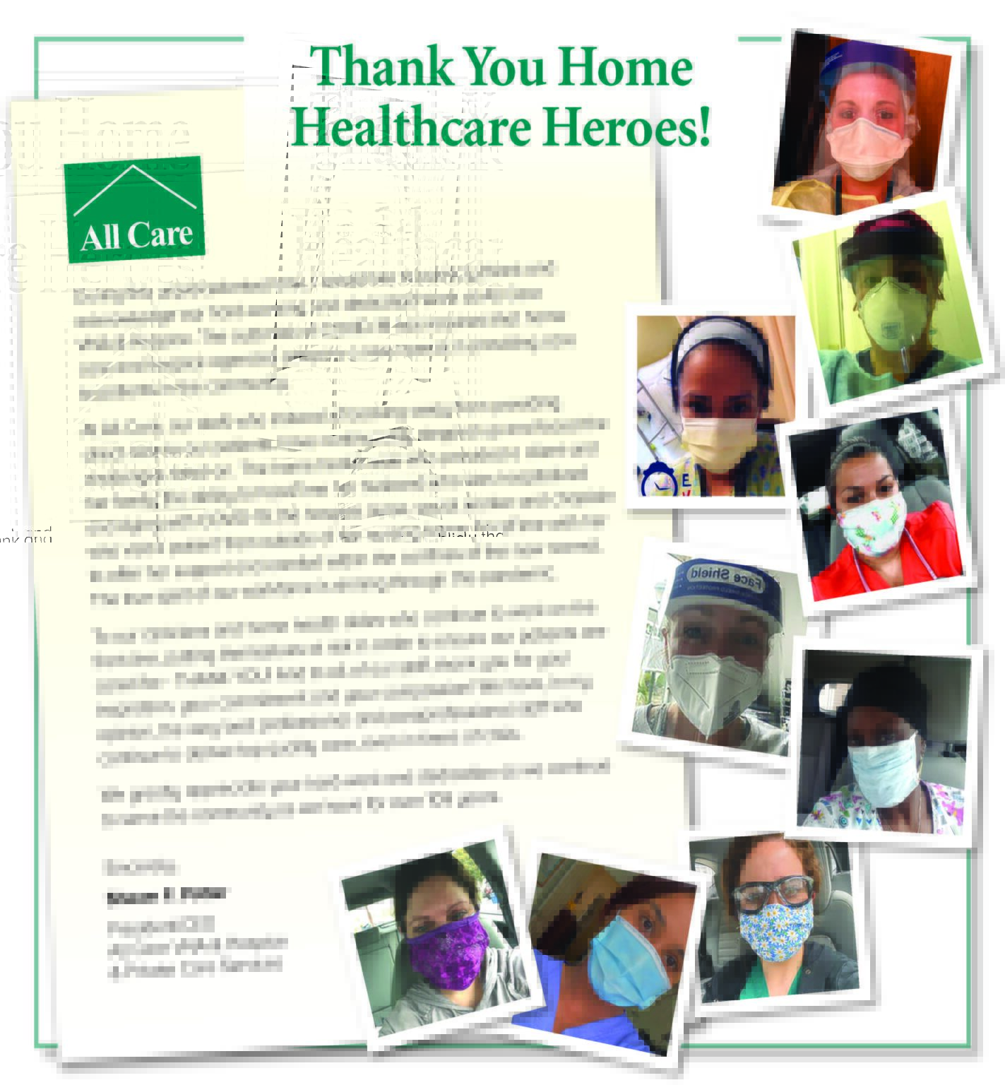 Thank you Home Healthcare Heroes | All Care VNA & Hospice Thank you Home Healthcare Heroes | All Care VNA & Hospice
